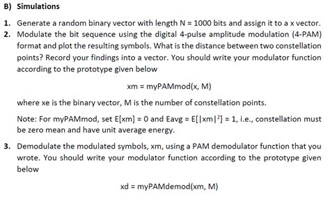 B Simulations 1 Generate A Random Binary Vector
