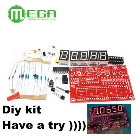 Diy Kits Rf 1hz 50mhz Crystal Oscillator Frequency Counter Meter Digital Led Tester Meter 