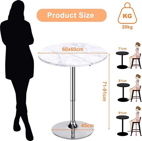 Buy Bar Table Round Bistro Bar Table Tall Bar Table Breakfast Bar Table Small Coffee Table 360