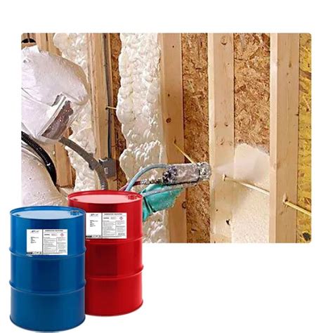 Two Components Polyurethane Pu Foam Blend Polyol Mdi Isocyanate Raw