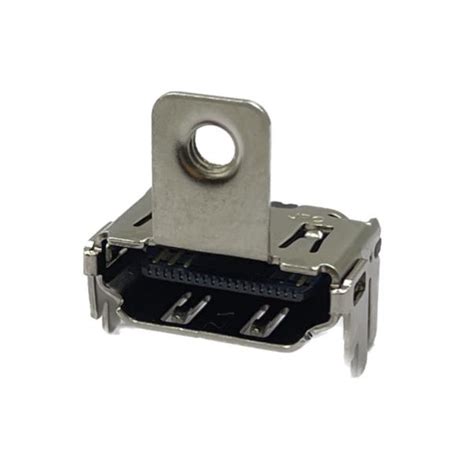 Horizontal Smt Plug Hdmi Socket Connector Gold Plated Female Type A