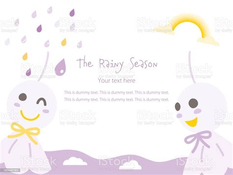 하늘의 카드 디자인 비 장마의 무지개와 아이들이 맑은 날씨를 위해기도하는 종이 인형 0명에 대한 스톡 벡터 아트 및 기타 이미지 0명 6월 건설 프레임 Istock