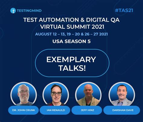 Testingmind On Linkedin Testautomation Qa Summit Usa Tas21 Softwaretesting…