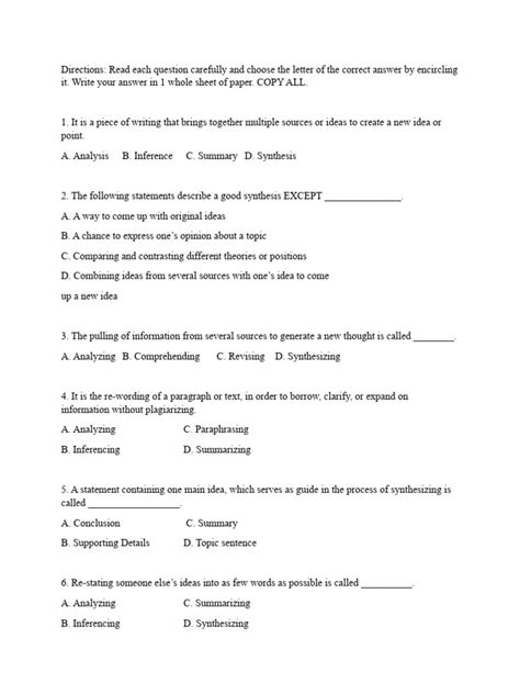 Synthesizing Information Pdf Information Plagiarism