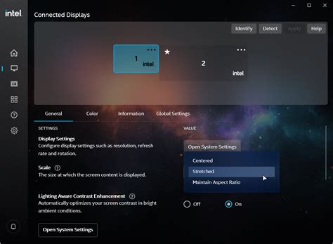 2 To 1 Integer Scaling For Desktop Resolution Intel Community