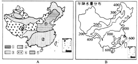 [题目]读我国部分土地利用类型图 完成下列要求 1 A B所表示的土地利用类型分别是 和 2 B类型主要分布的地区是 3 A类型在我国土地利用构成中所占的比重 主要集中分布在