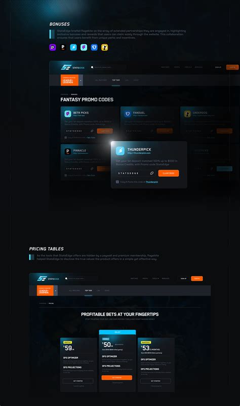 Esports Analytics And Statistic Website Behance