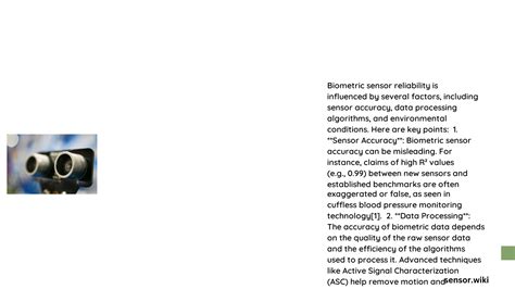 Biometric Sensor Reliability Comprehensive Analysis Of Performance And
