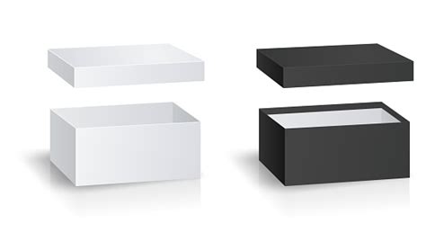 흑백 벡터 는 흰색 배경에 고립 된 선물 상자를 조롱 0명에 대한 스톡 벡터 아트 및 기타 이미지 0명 3차원 형태 검은색 Istock