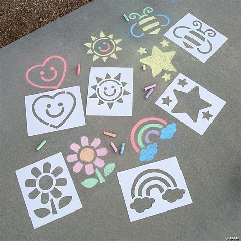 Yard Stencil Assortment 6 Pc Oriental Trading