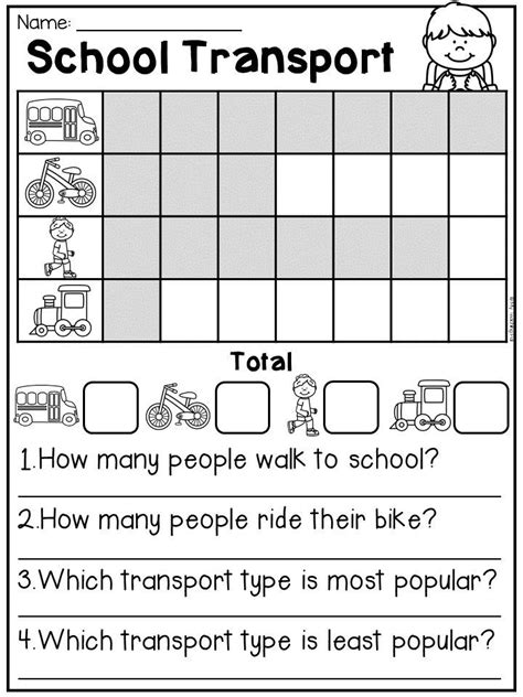 Data Graphing Worksheets Grade 1