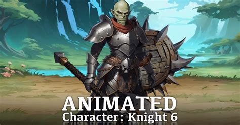 Animated 2d Character Knight 6 Spine 2d Characters Unity Asset Store