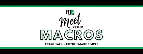 Meet Your Macros