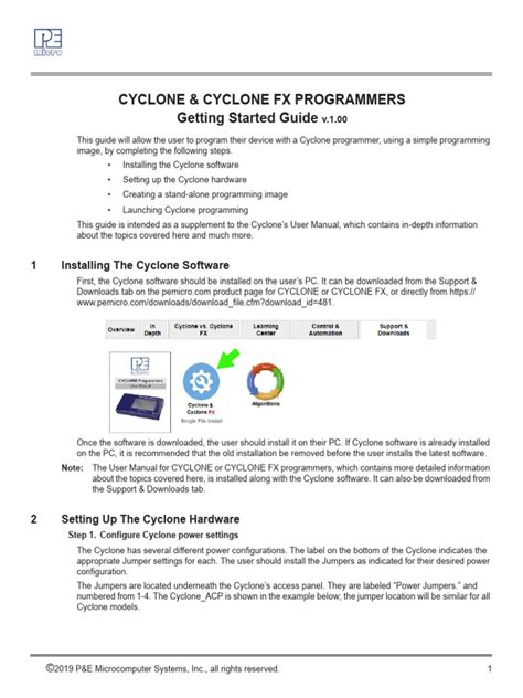 Cyclone Programmer Getting Started Guide Pdf Computer Programming