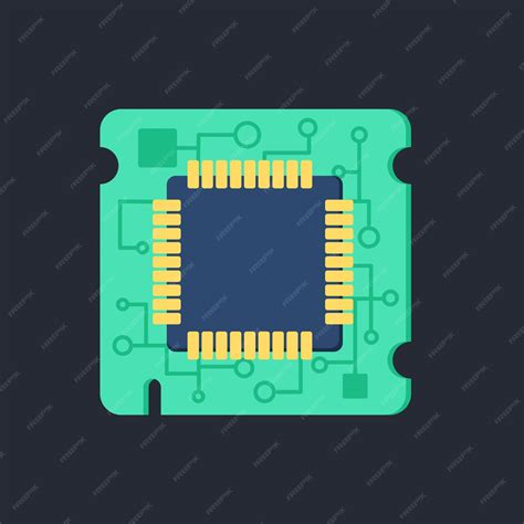 Premium Vector Computer Processor Chip