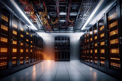 Technology Infrastructure Concept Data Centers Servers And Infrastructure For Digital