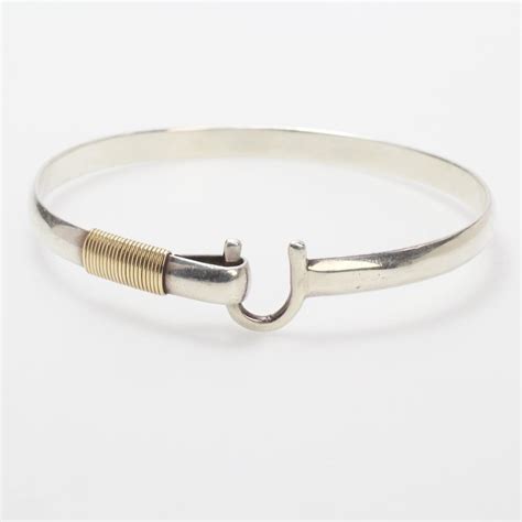 Silver And 14k Gold Sonya Ltd St Croix Hook Bracelet 2282g Property