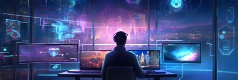 Premium Photo Futuristic Interaction Between Human And Artificial Intelligence In A Digital