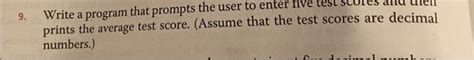 Solved Write A C Program That Prompts The User To Enter