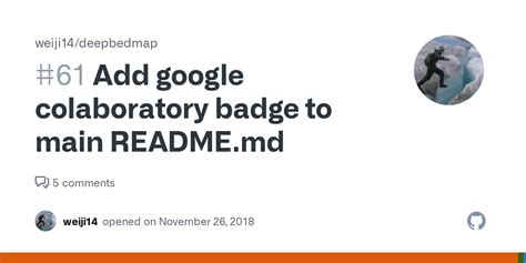 Add Google Colaboratory Badge To Main README Md Issue Weiji Deepbedmap GitHub