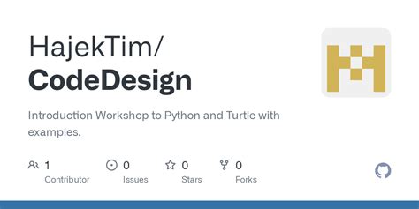 Github Hajektimcodedesign Introduction Workshop To Python And Turtle With Examples