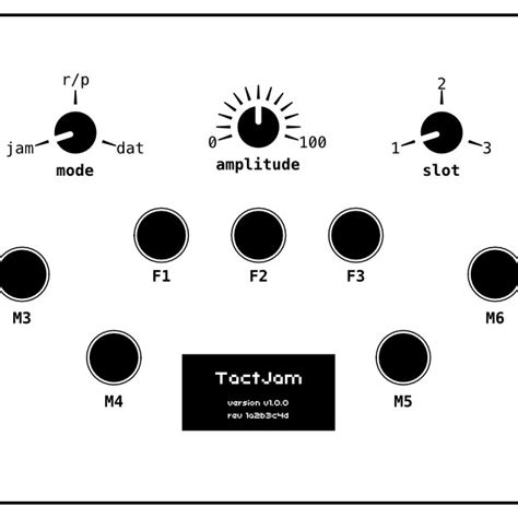 Hardware User Interface With Eight Actuator Buttons M1 M8 Three