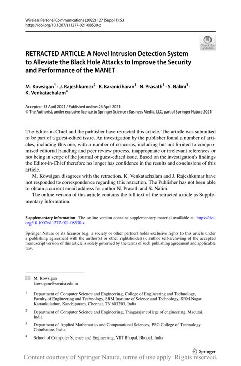 A Novel Intrusion Detection System To Alleviate The Black Hole Attacks To Improve The Security