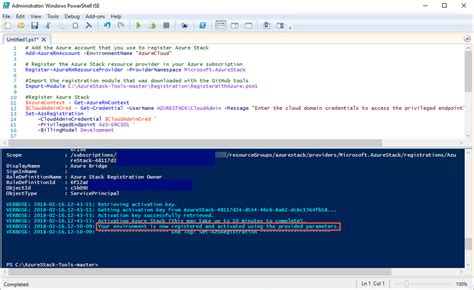 Register The Asdk With Azure Azure Stack Development Kit Asdk