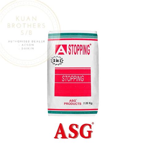 Asg Stopping Compound Simen Plaster Ceiling 1 And2 Kg Shopee Malaysia