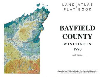 Wisconsin Bayfield County Plat Map And Gis Rockford Map Publishers