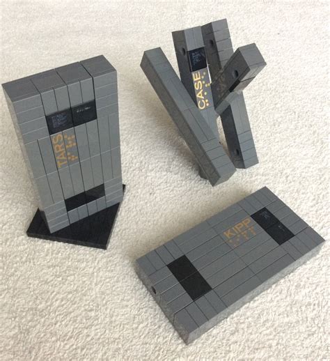 Lego Interstellar Movie Robot Tars Case And Kipp Custom Action Etsy