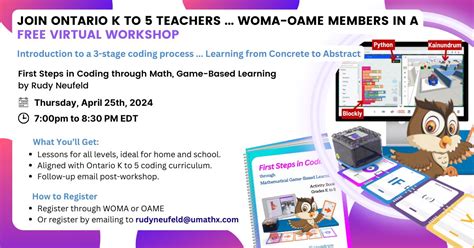 Rudy Neufeld On Linkedin Codingworkshop Ontarioteachers Woma Oame