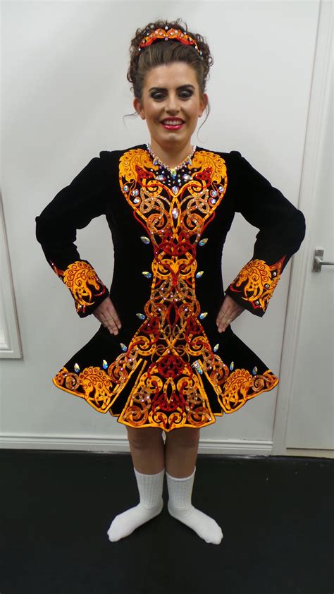 Traditional Celtic Embroidery Irish Dancing Dresses Irish Dance