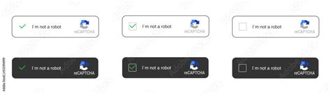 Captcha Icon I Am Not A Robot Vector Computer Code I M Not A Robot Button Vector Web Button