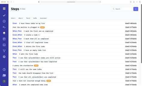 Bdd Steps Functionality