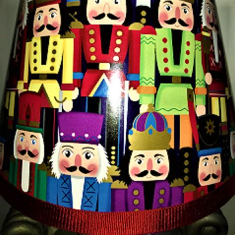 Lamp Shade Christmas Paper Craft Hand Crafted Nutcracker Theme Etsy