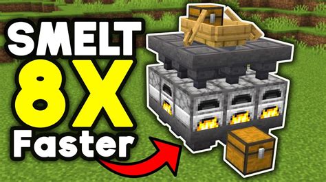 Easiest Super Smelter Minecraft Bedrock 261 2026 Youtube