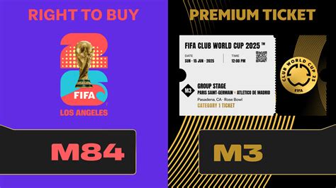 Combo Reward Ticket Club World Cup 2025™ M3 Rtb M84 To Fifa World Cup 26™ Fifa Collect