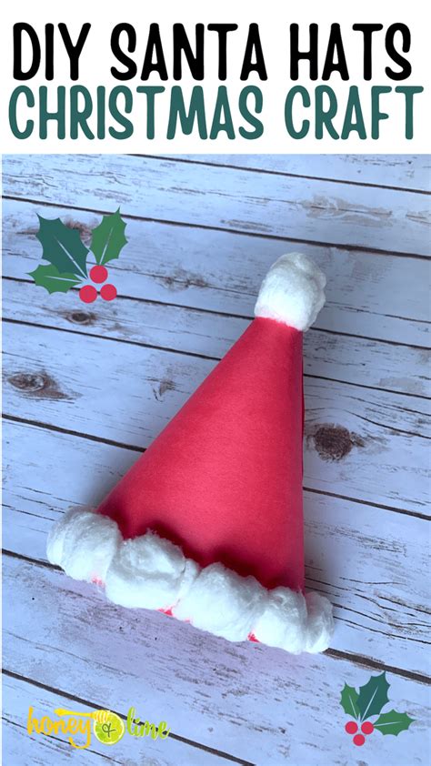 Diy Santa Hats Craft A Fun Paper Christmas Hat Idea