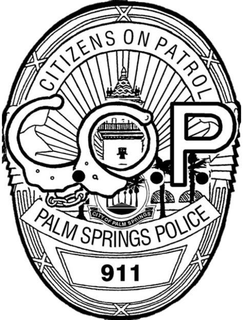 Citizens On Patrol Application City Of Palm Springs