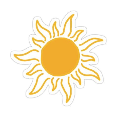 Aesthetic Sun Sticker By Seren180 Aesthetic Stickers Vinyl Decal