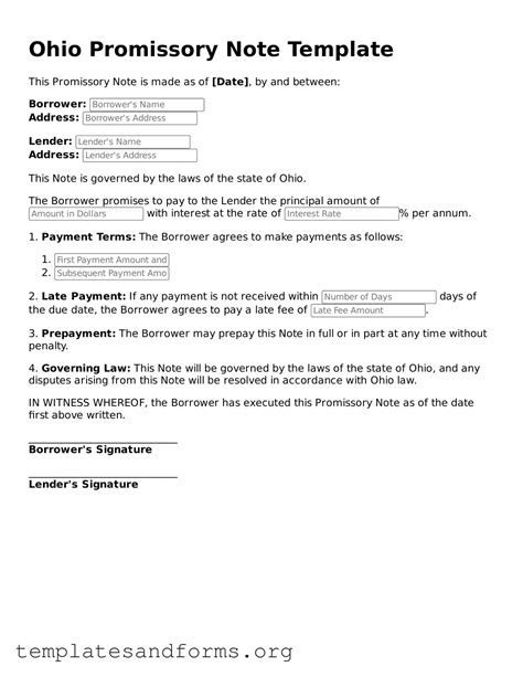 Valid Ohio Promissory Note Forms ️ Blank Pdf Template