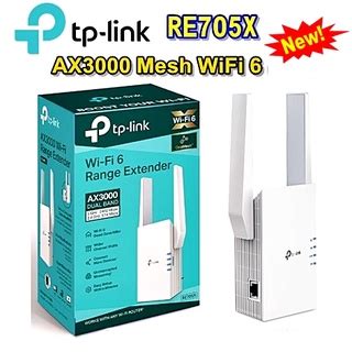 TP LINK RE705X AX3000 Mesh WiFi 6 Extender Separates 5 GHz 2402 Mbps LT Shopee Thailand