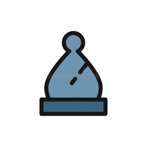 Icon Bishop Chess Piece Symbol Design Stock Illustration Illustration