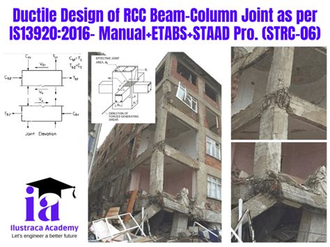 Ductile Design Of Rcc Beam Column Joint As Per Is13920 2016 Manual Etabs Staad Pro Strc 06