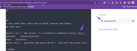 error in `rpa json` extended keyword example attached to `get values from json` · issue 804