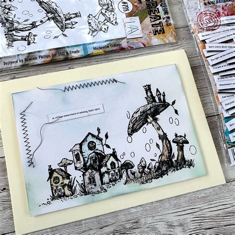 Aall And Create Clear Stamp A6 Size Set 798 Mushroom Cottage