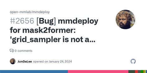Bug Mmdeploy For Mask2former Grid Sampler Is Not A Registered