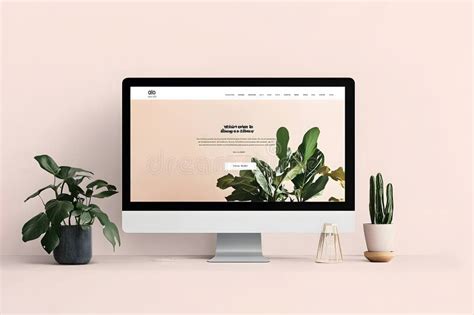 Modern Website Design With Enhanced Css Styles And Layout Stock Image