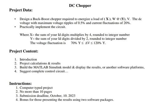 Solved Design A Buck Boost Chopper Required To Energize A